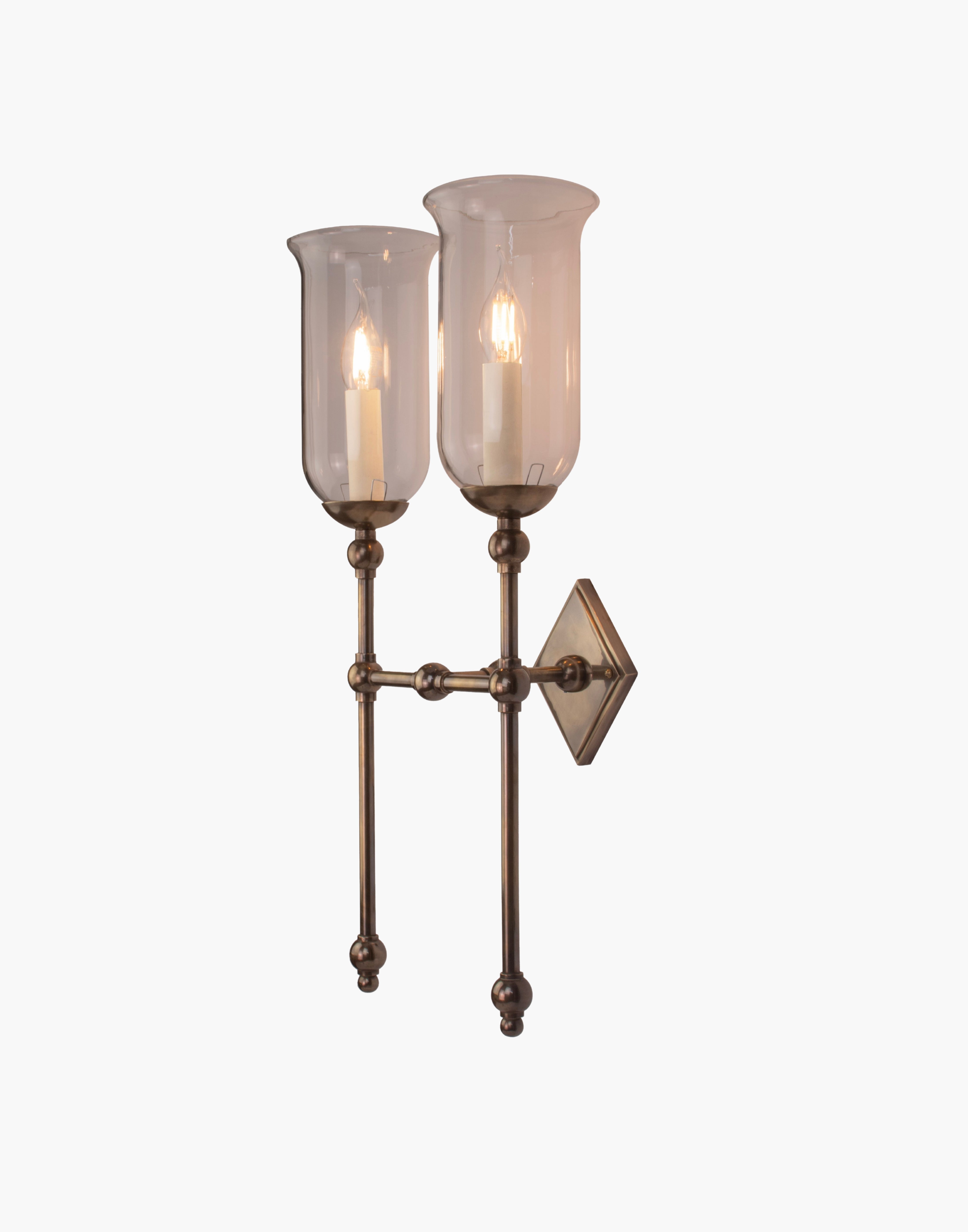 The Christina Tall Storm Glass Wall Sconce | Twin – Boxwood Avenue ...