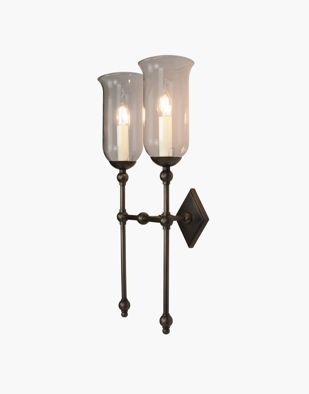 The Christina Tall Storm Glass Wall Sconce | Twin – Boxwood Avenue ...