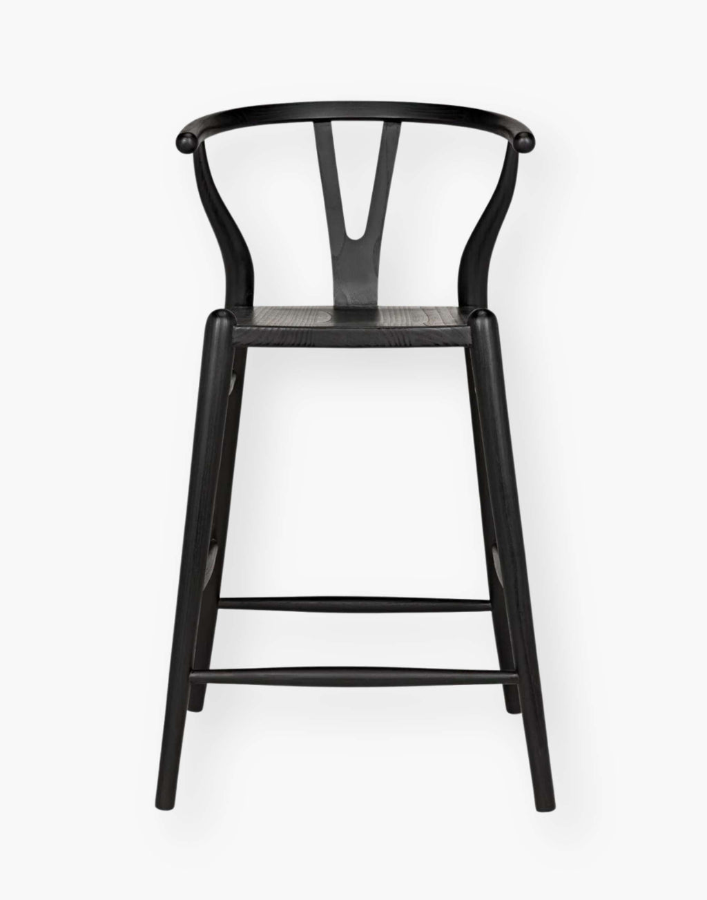 Zayne Wood Counter Stool | Charcoal Black – Boxwood Avenue Mercantile